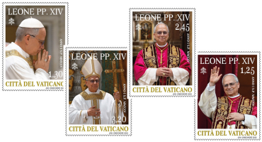 Vatican releases first Pope Leo postage stamps - Diocese of Beaumont - Beaumont, TX